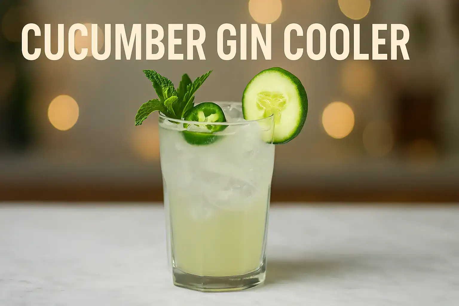 Cucumber Gin Cocktail - Easy Gin Recipe