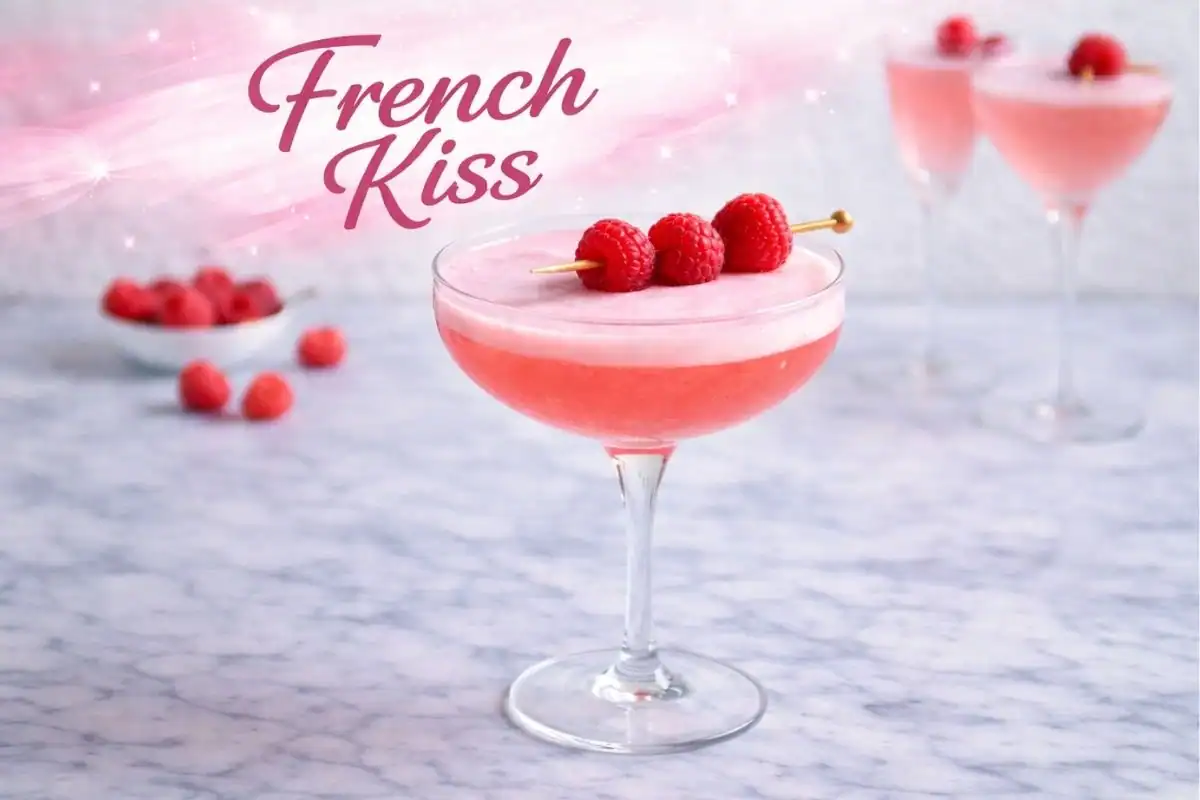 French Kiss Cocktail Recipe | A Raspberry Champagne Cocktail